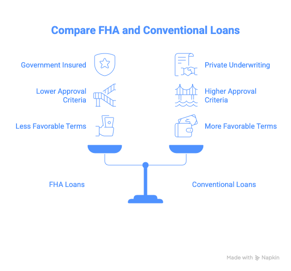 Conventional Vs. FHA Loan - Jet Direct Mortgage